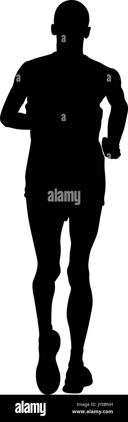 Back of runners Stock Vector Images - Alamy