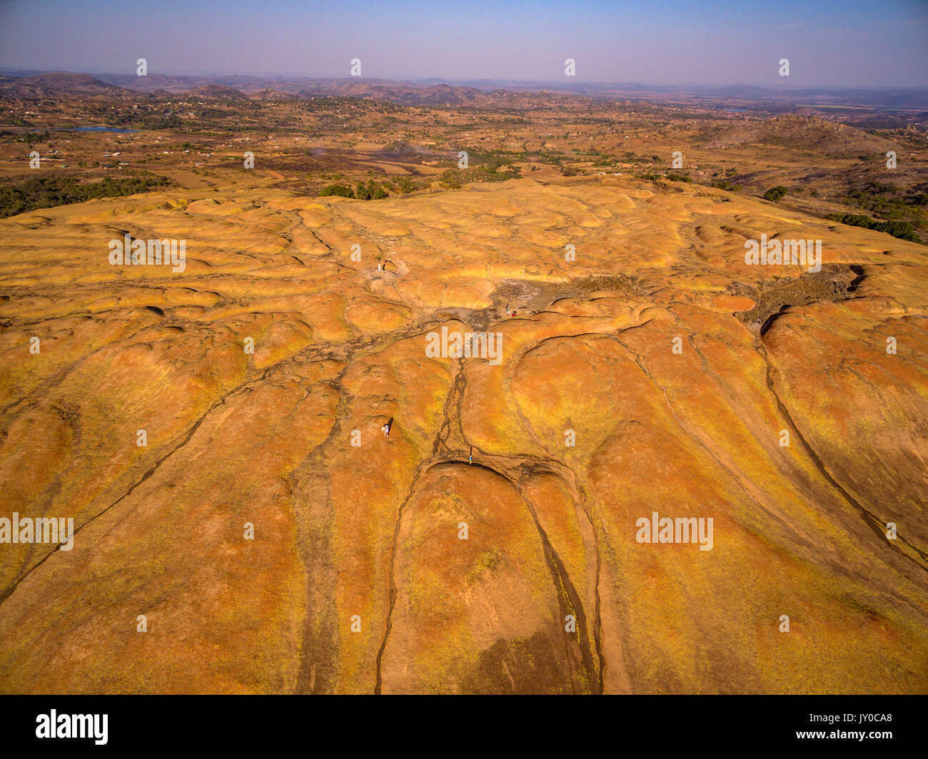 An aerial view of Domboshawa National Monument, Zimbabwe Stock Photo ...
