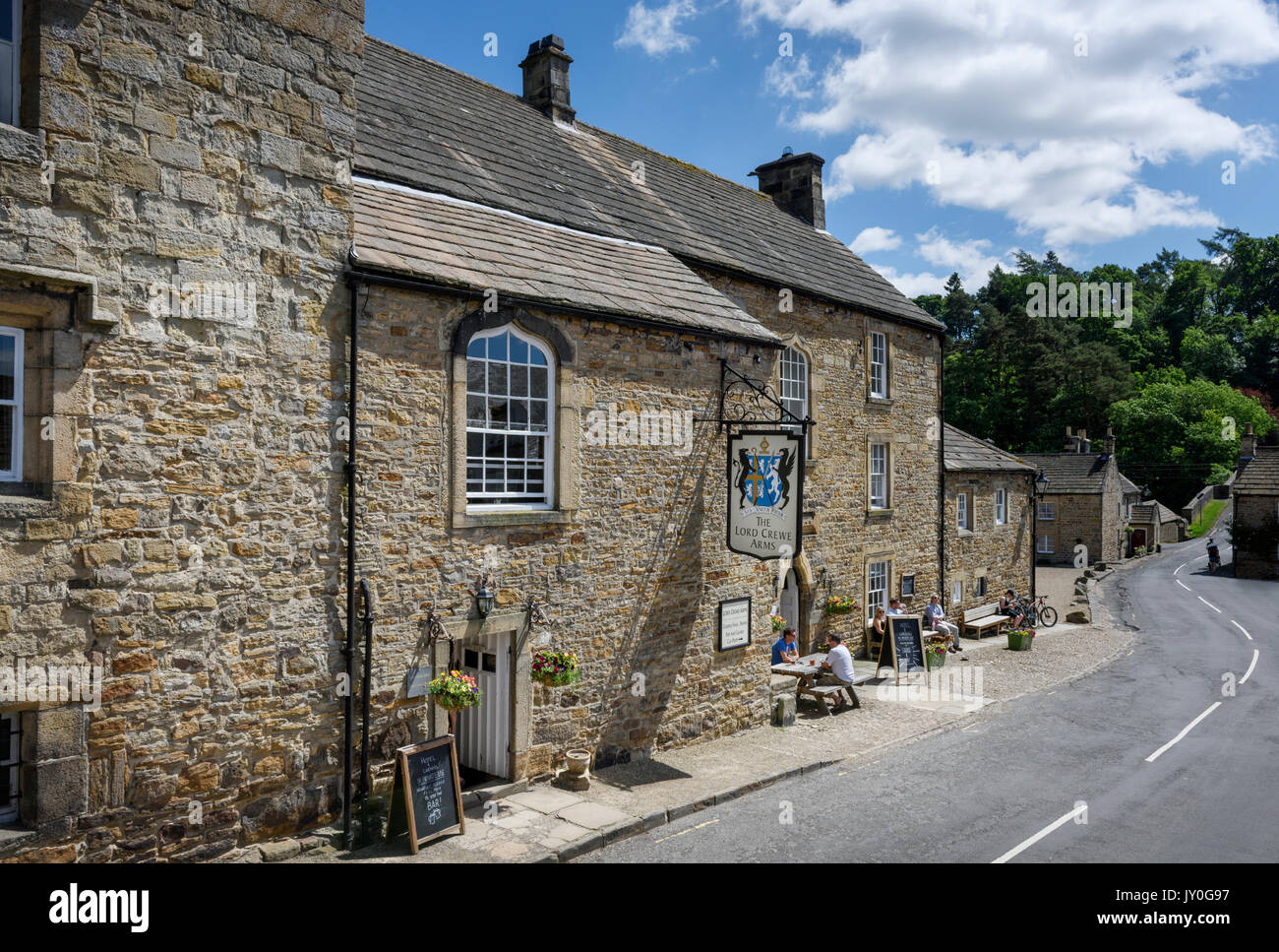 Lord Crewe Arms in Blanchland Village in Northumberland Stock Photo - Alamy