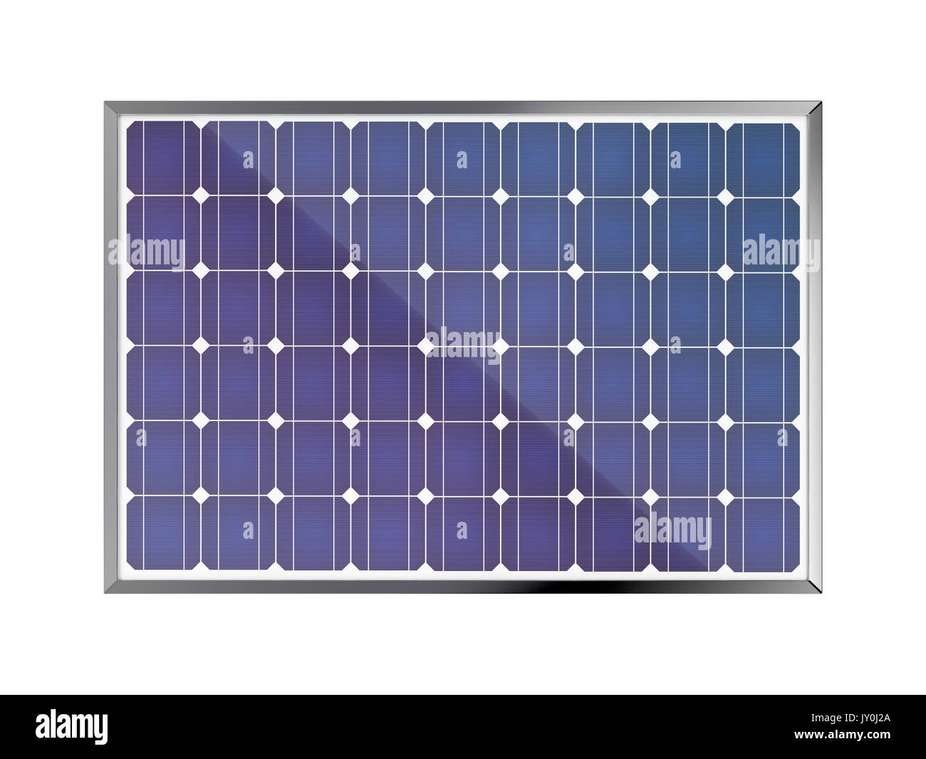 Solar panel isolated on white background Stock Photo - Alamy