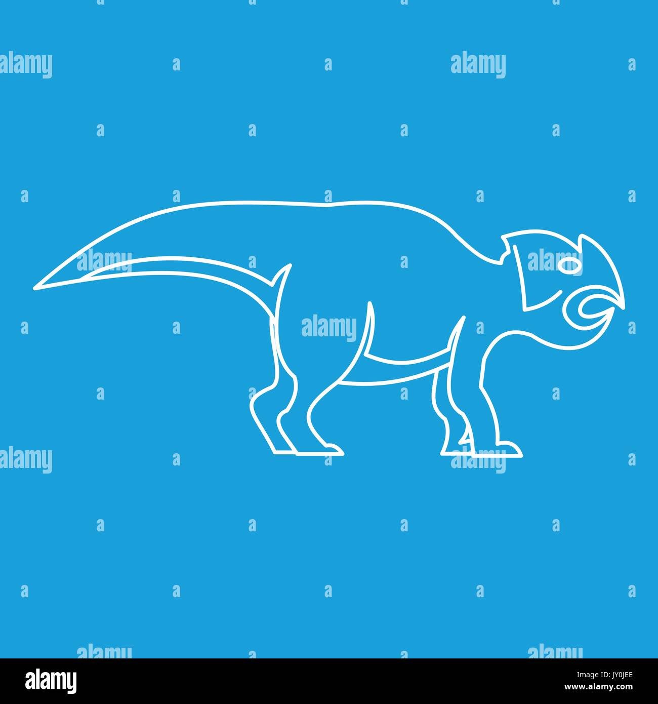 Ceratopsians dinosaur icon, outline style Stock Vector Image & Art - Alamy