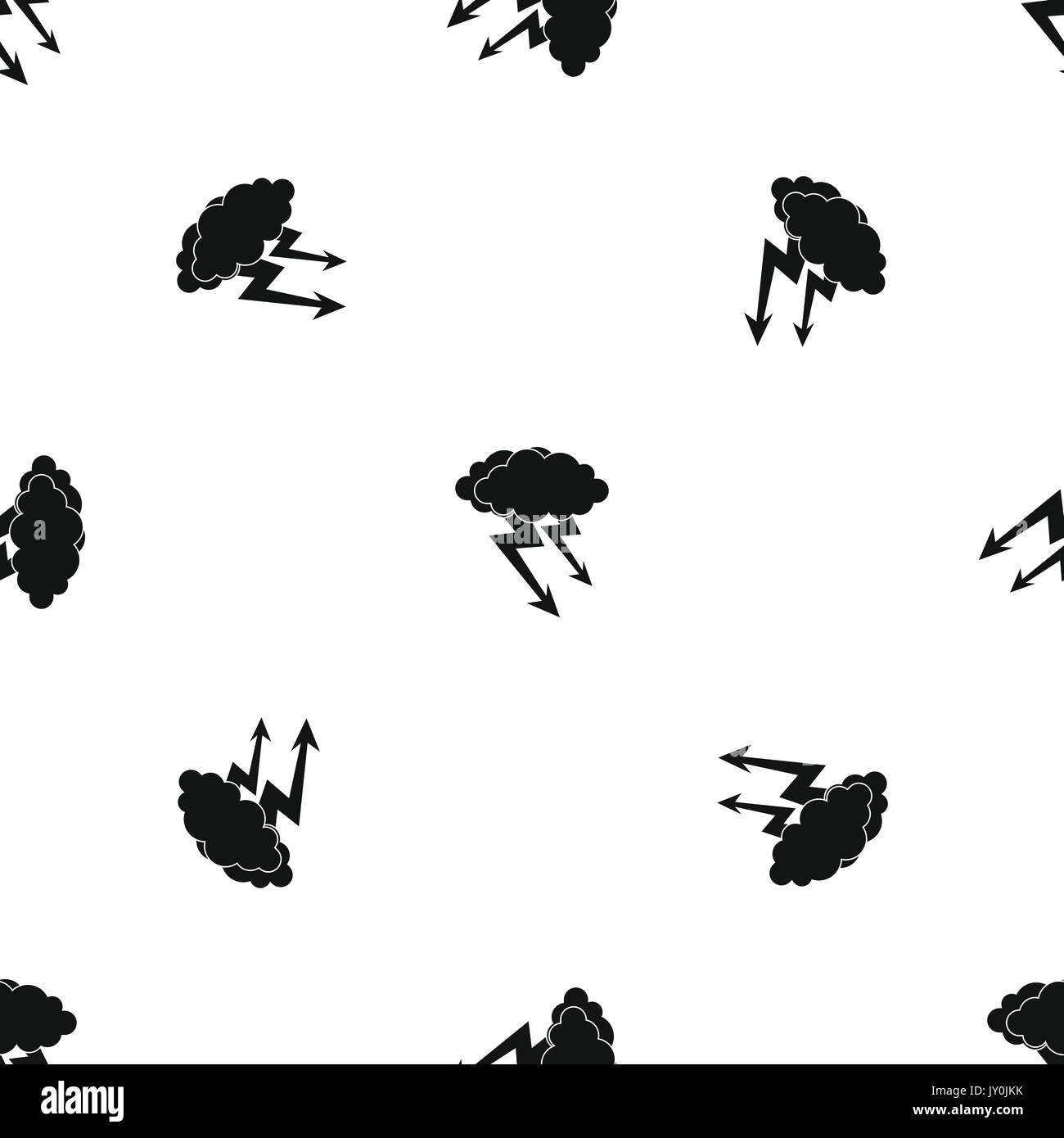 Cloud thunder flash pattern Stock Vector Images - Alamy