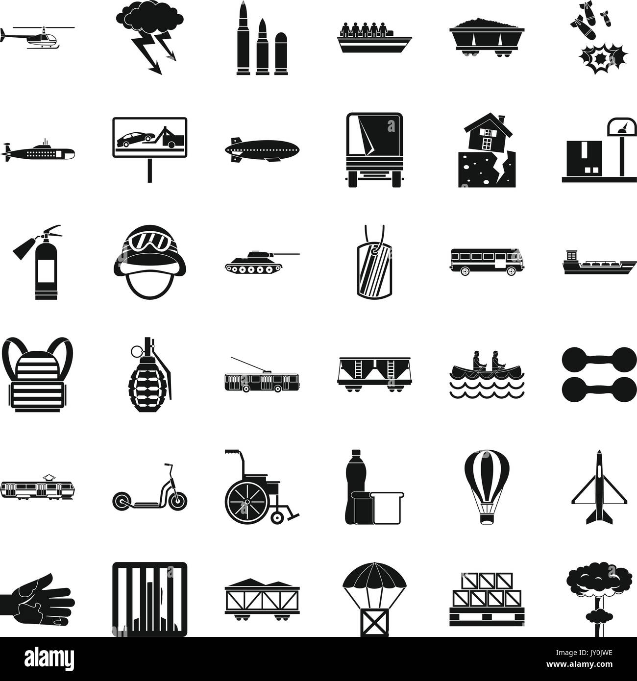 Weight icons set, simple style Stock Vector Image & Art - Alamy