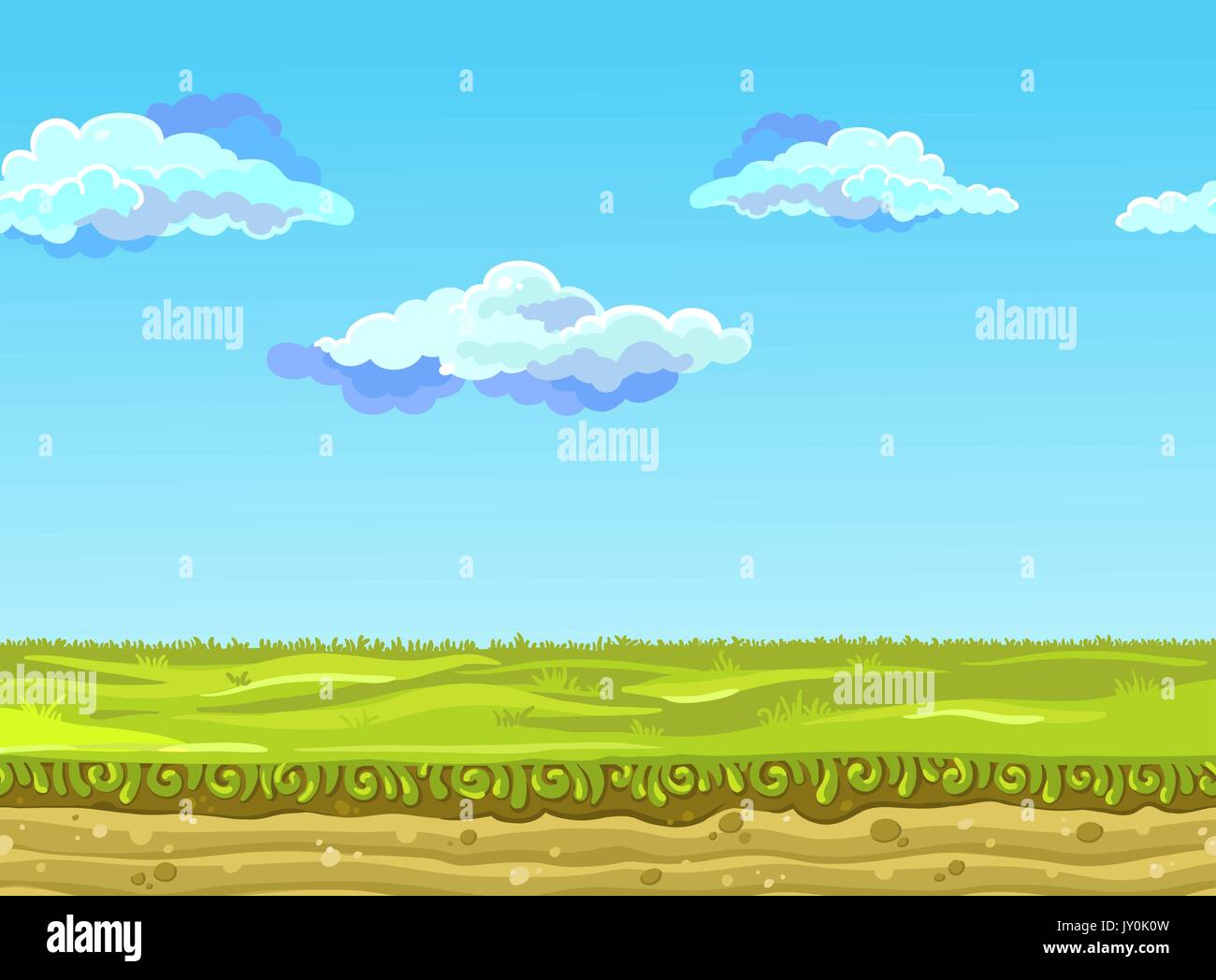 Seamless Landscape, Vector illustration Stock Vector Image & Art - Alamy