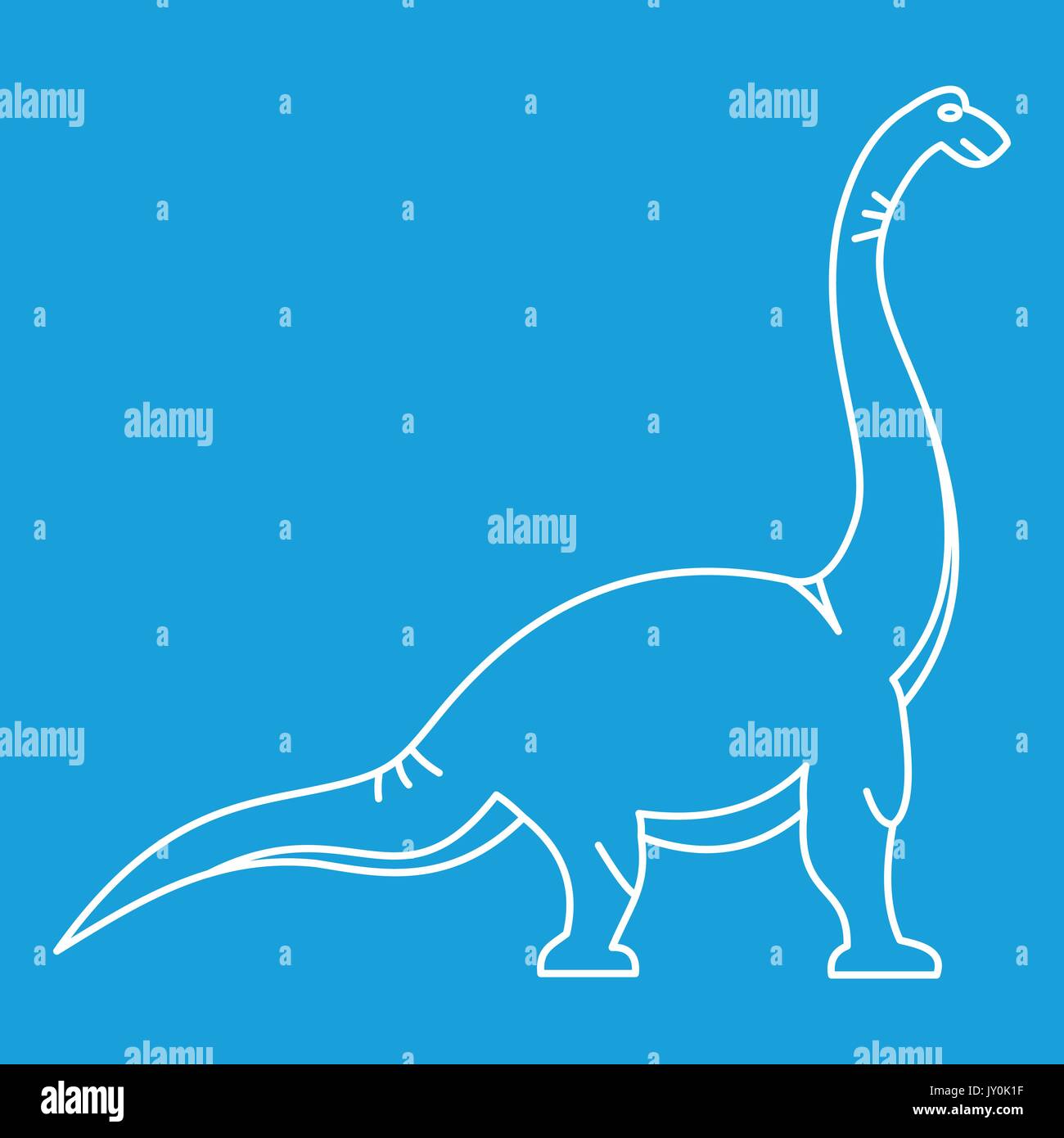 Brachiosaurus icon, outline style Stock Vector Image & Art - Alamy