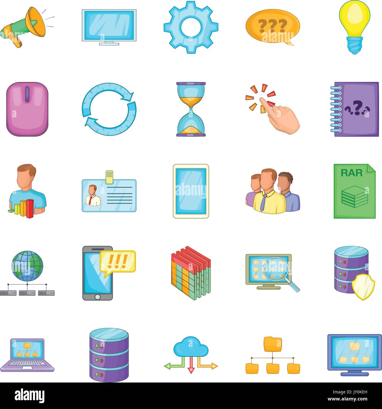 Call recording icons set, cartoon style Stock Vector Image & Art - Alamy