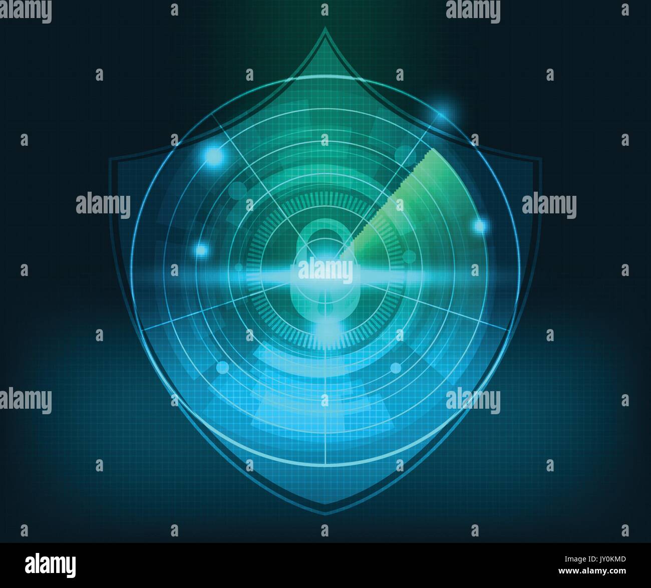 abstract technology network security background vector illustration ...