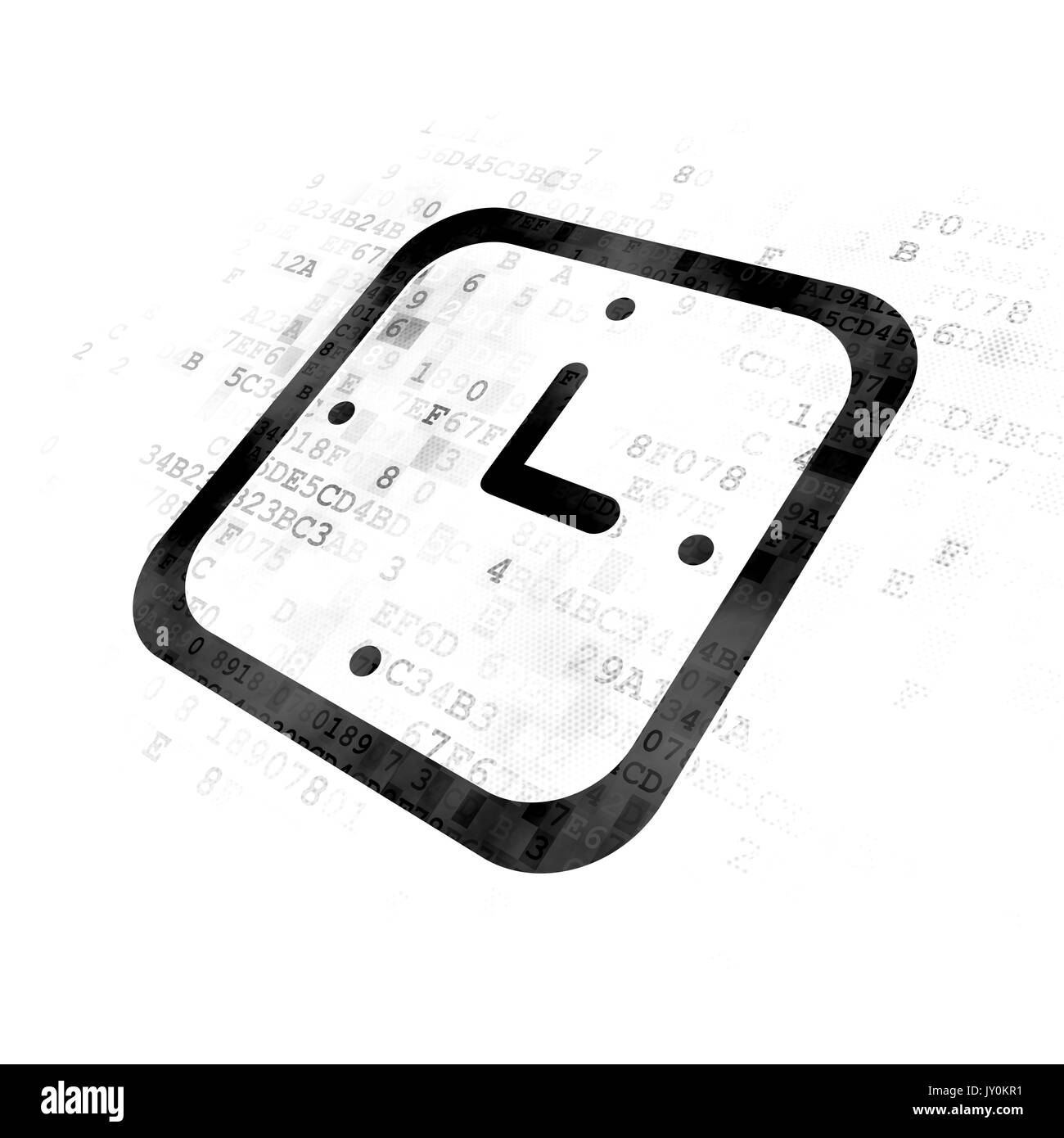 Time concept today clock Cut Out Stock Images & Pictures - Alamy