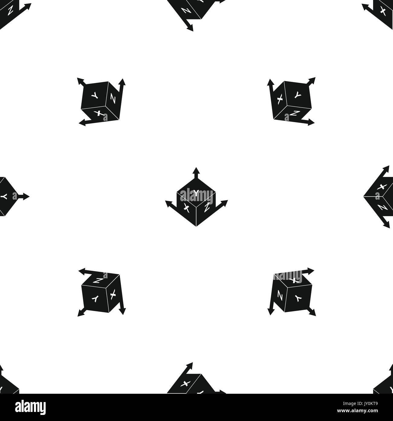 Measurement cube square pattern seamless black Stock Vector Image & Art ...
