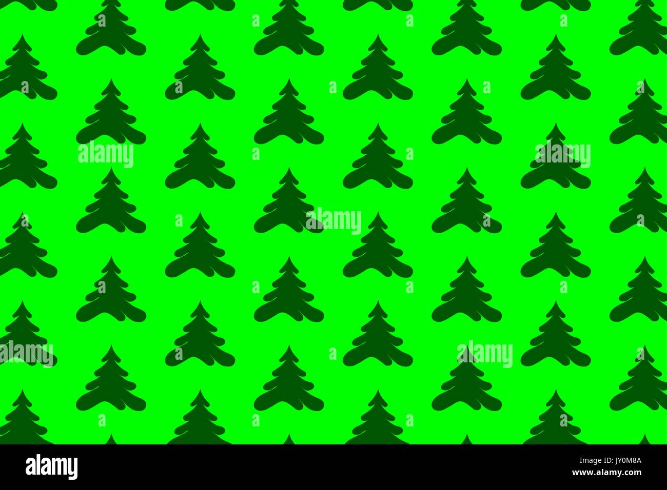 Coniferous tree - vector pattern, Green tree on a green background ...
