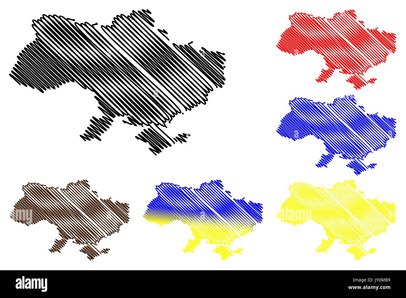 Ukraine map vector illustration, scribble sketch Ukraine Stock Vector Image & Art - Alamy