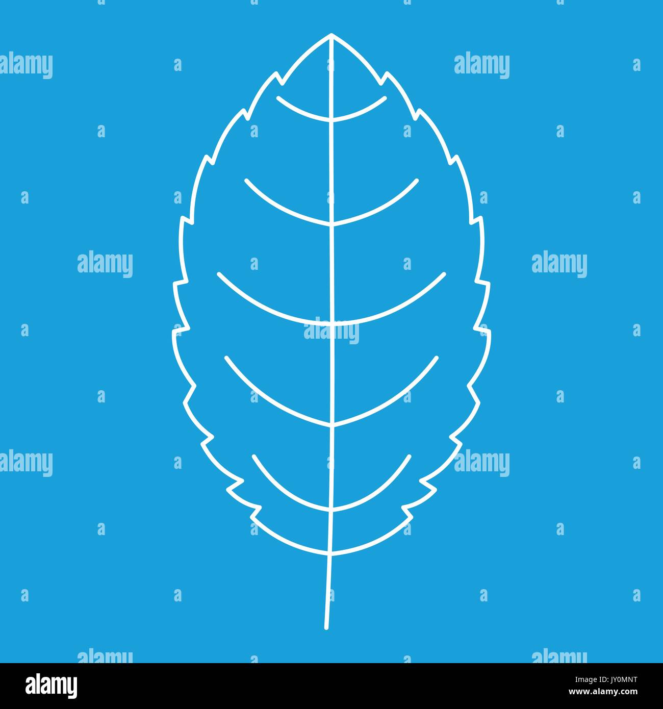 Beautiful leaf icon, outline style Stock Vector Image & Art - Alamy