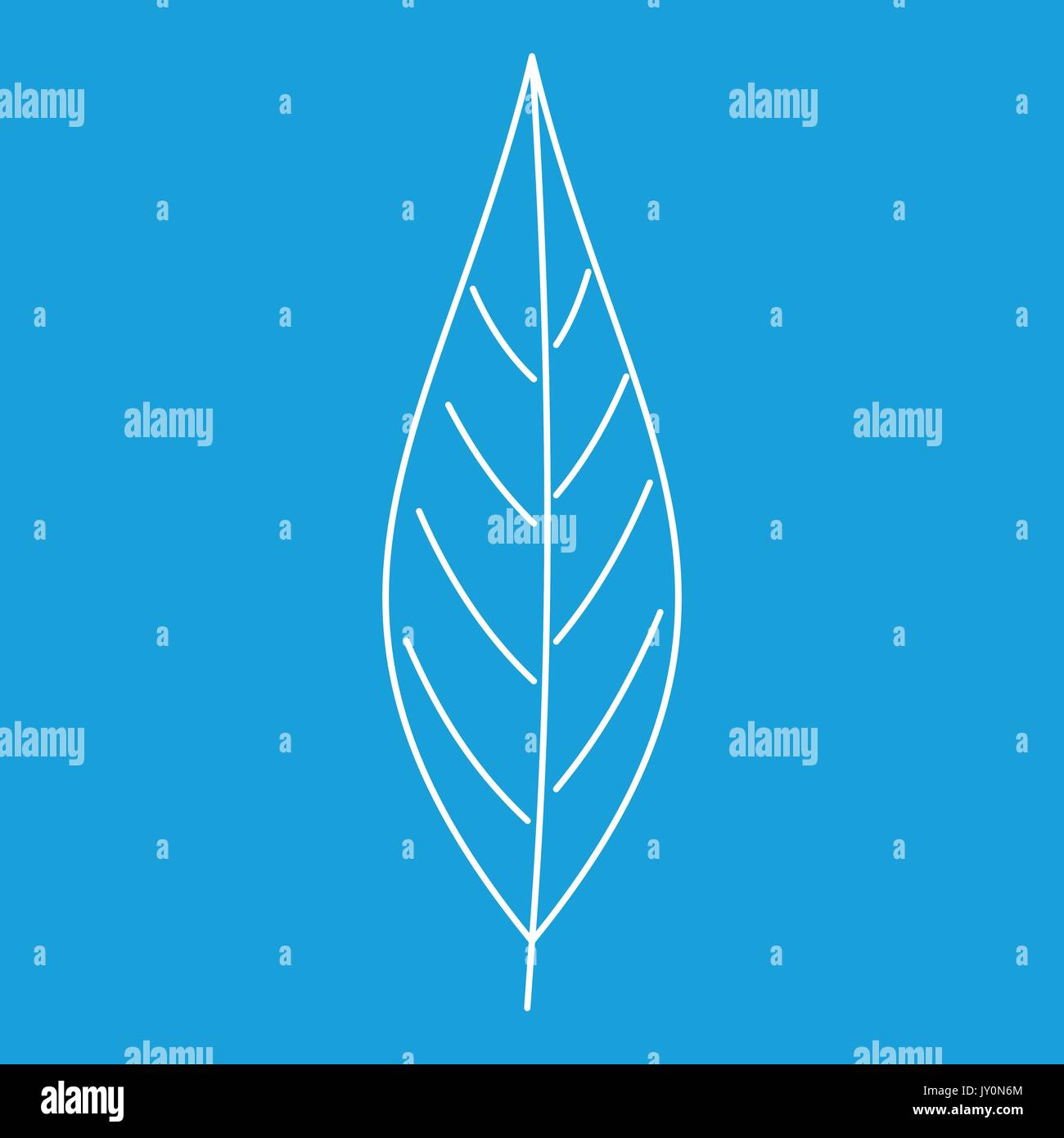 Birch leaf icon, outline style Stock Vector Image & Art - Alamy