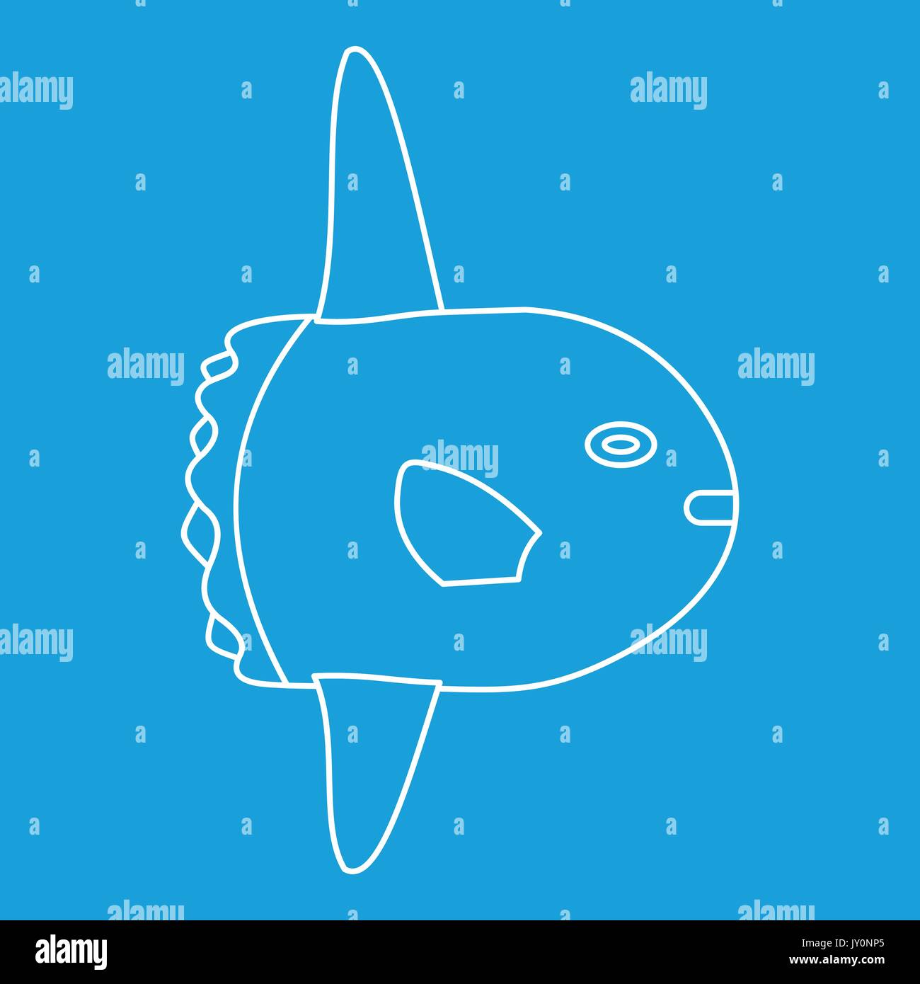 Fish icon, outline style Stock Vector Image & Art - Alamy