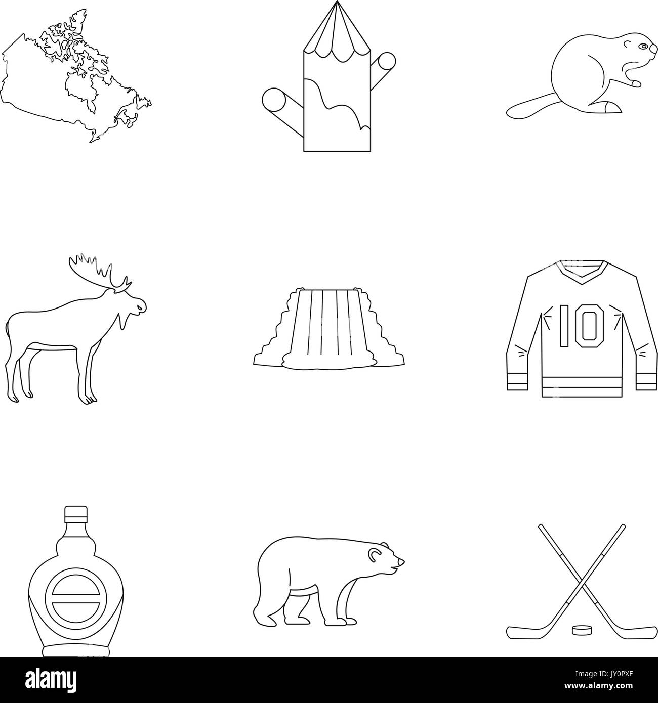Canadian Symbols Coloring Pages