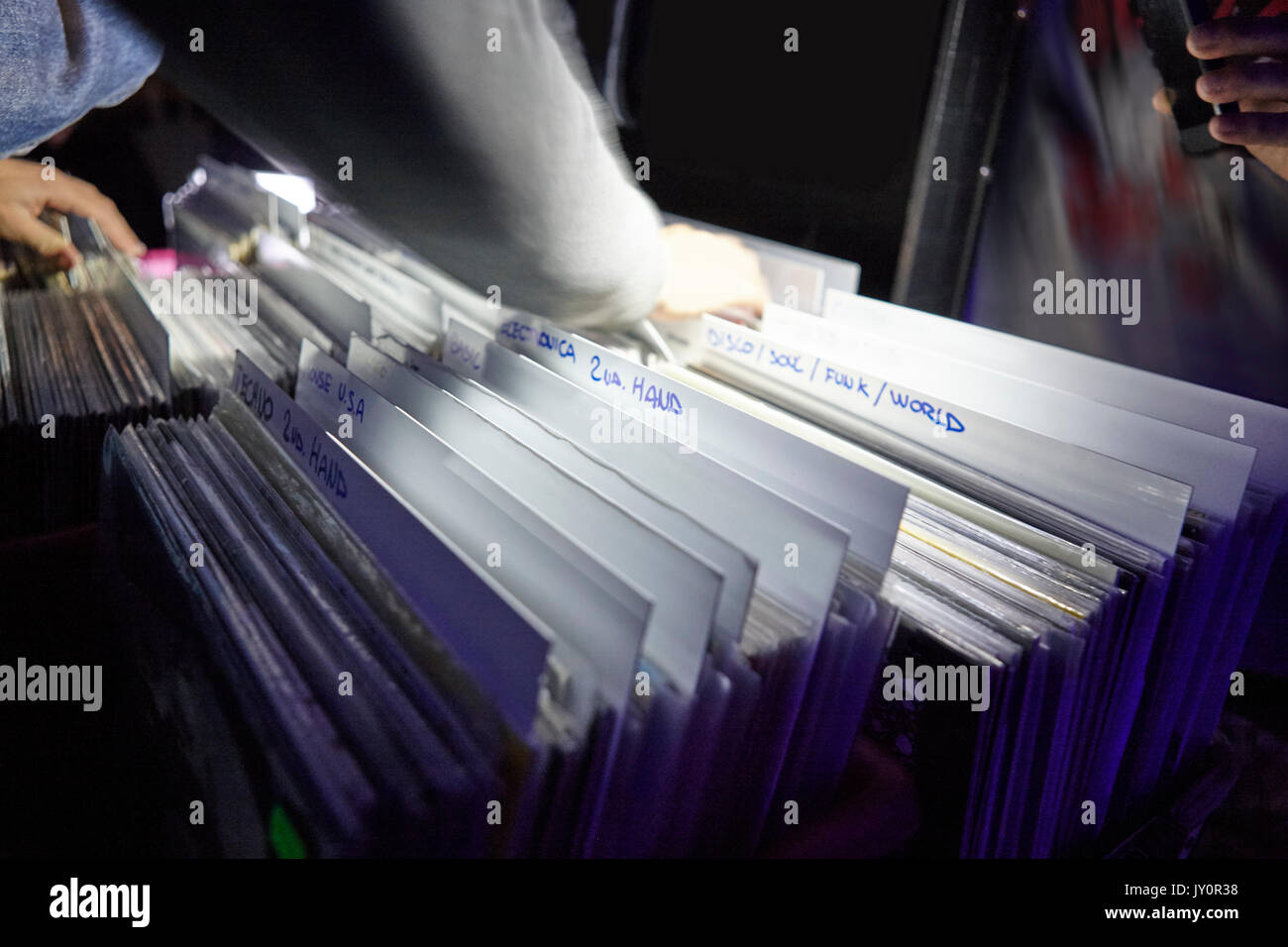 Vinyl records collection. Music record album background. Entertainment ...