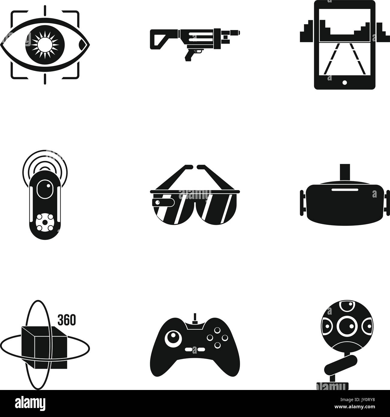 VR innovation icons set, simple style Stock Vector Image & Art - Alamy
