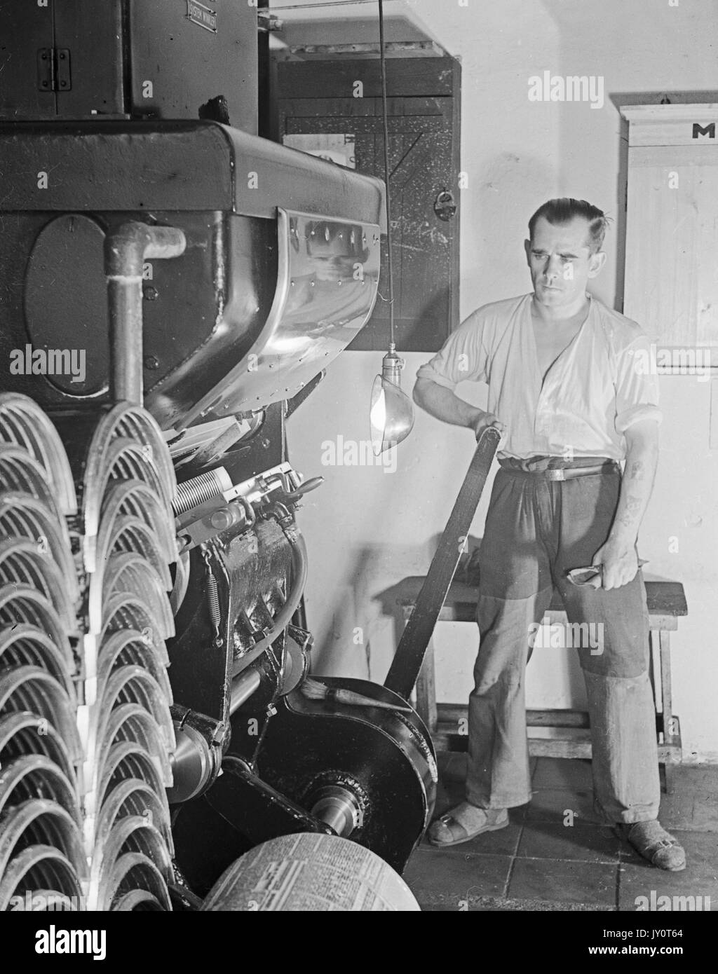 Newspaper Printing Press 1930s High Resolution Stock Photography and ...