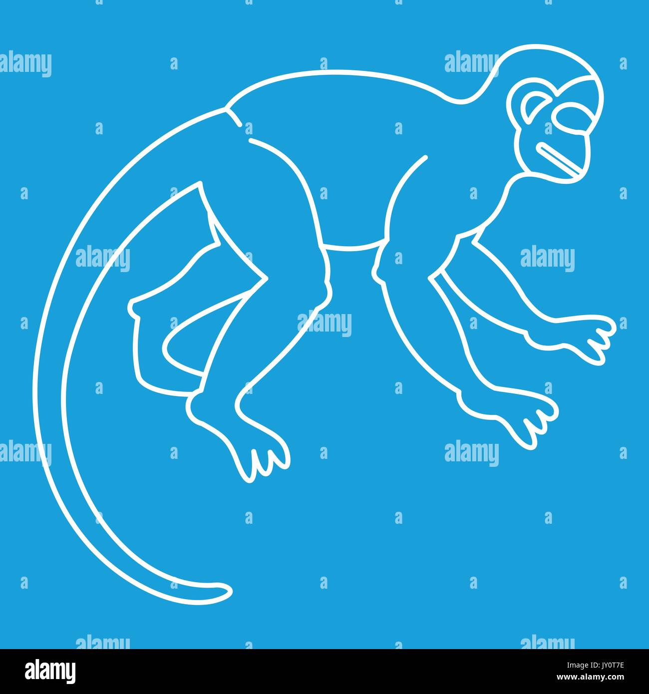 Japanese macaque icon, outline style Stock Vector Image & Art - Alamy