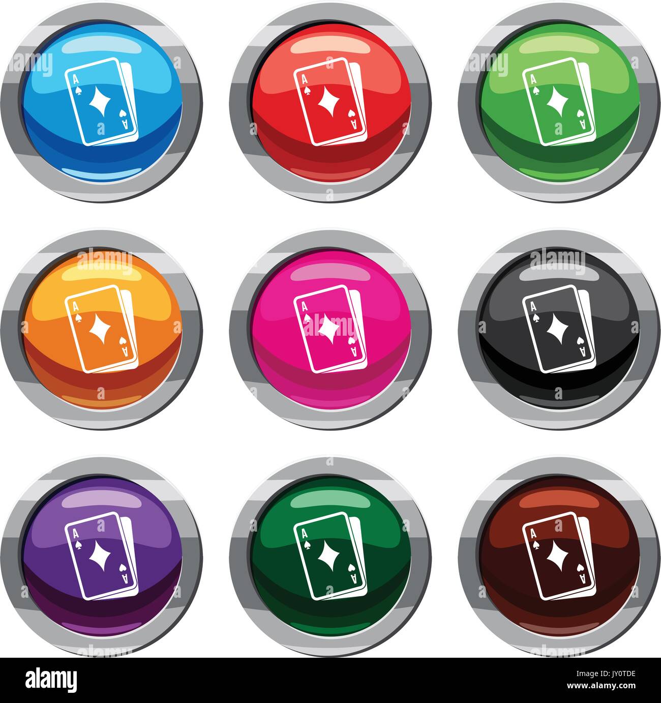 Playing card set 9 collection Stock Vector Image & Art - Alamy