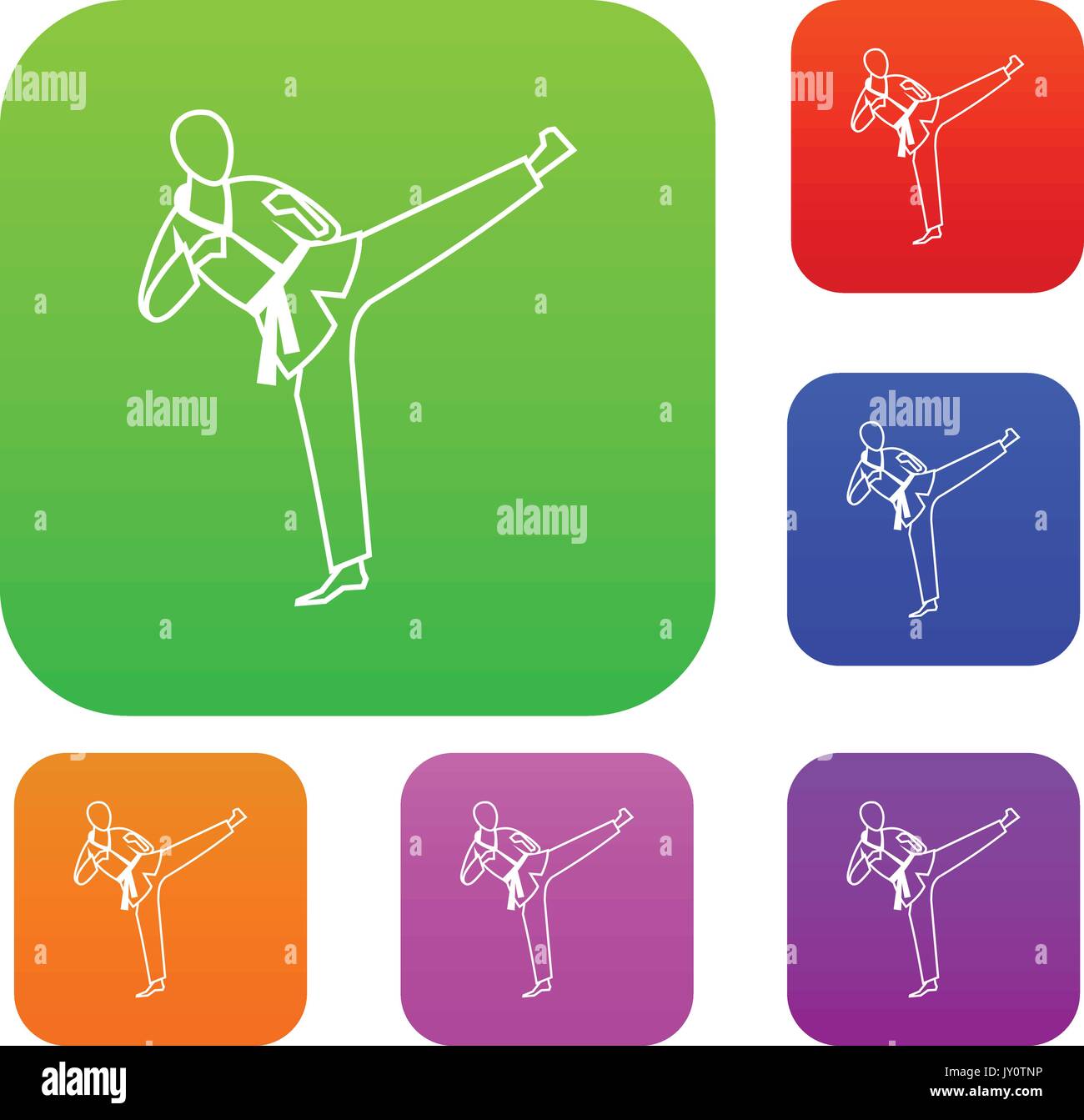 Wushu master set collection Stock Vector Image & Art - Alamy