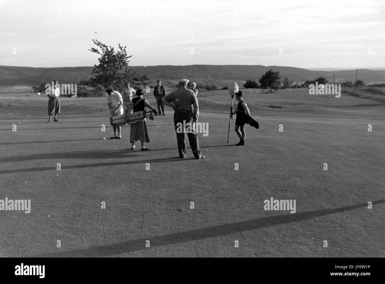 Vintage Golf Course Black and White Stock Photos & Images - Alamy