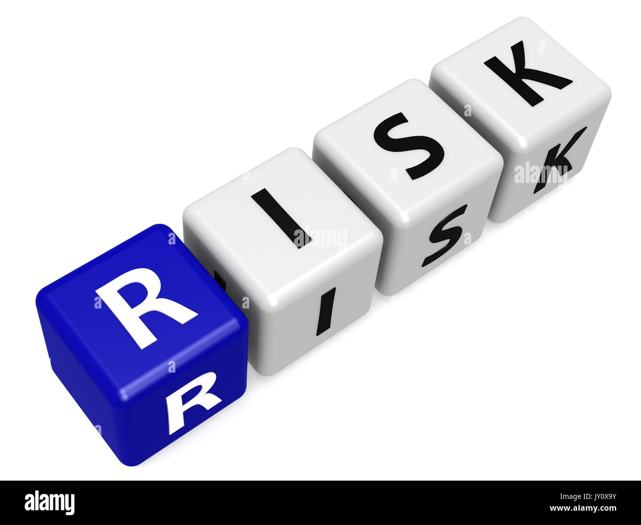 Blue risk image with hi-res rendered artwork that could be used for any ...
