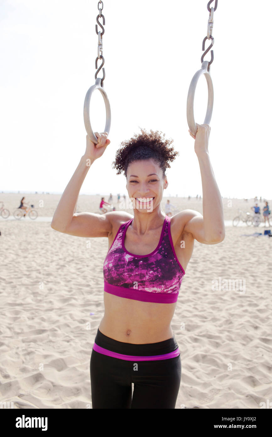 Gymnastics rings hi-res stock photography and images - Alamy
