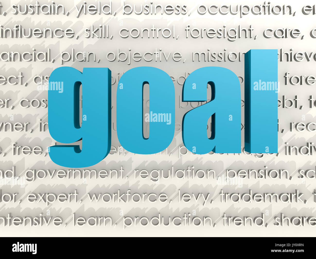 Goal concept image with hi-res rendered artwork that could be used for ...