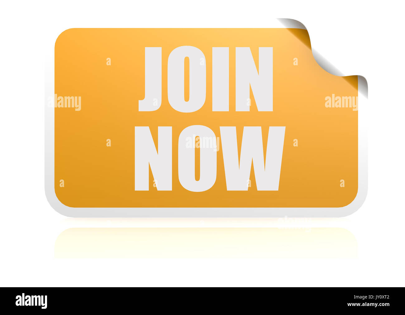 Join now yellow sticker concept image with hi-res rendered artwork that ...