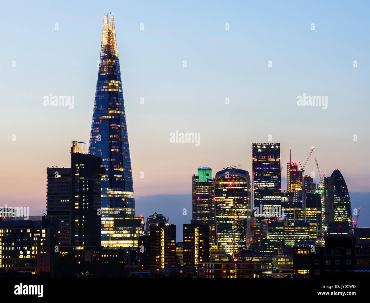 Including the shard and the gherkin hi-res stock photography and images ...