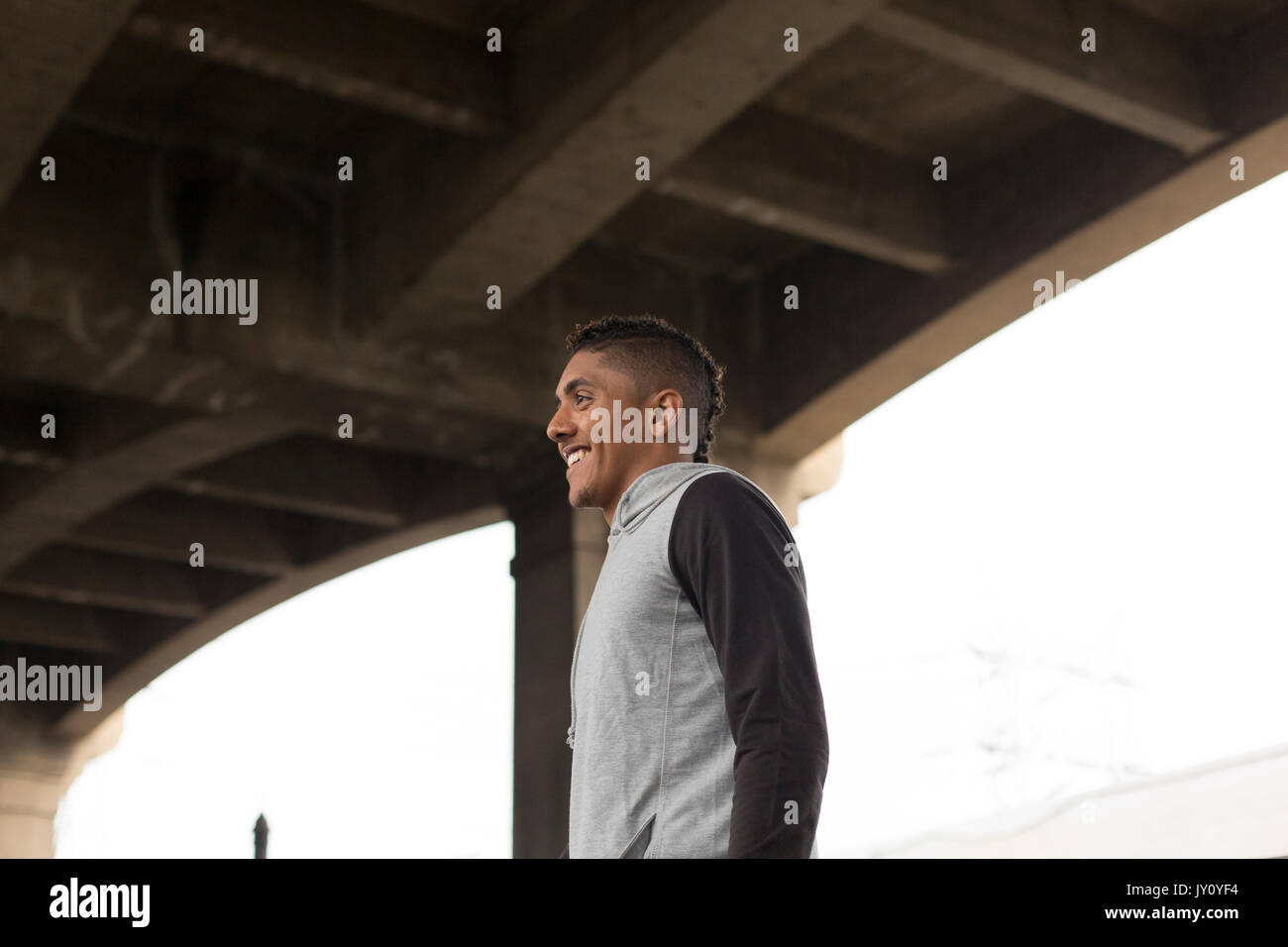 Standing under flyover hi-res stock photography and images - Alamy