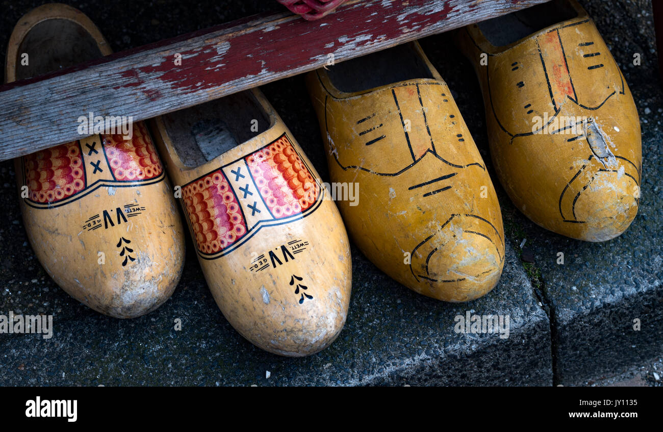 Dutch clogs ("klompen") on sale in the village of Edam, Netherlands ...