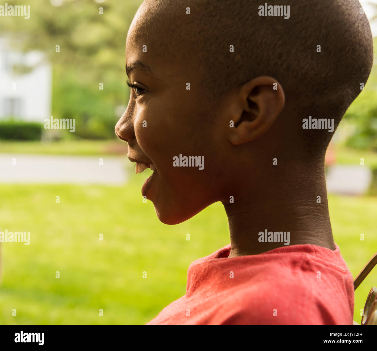 Child Profile Smiling