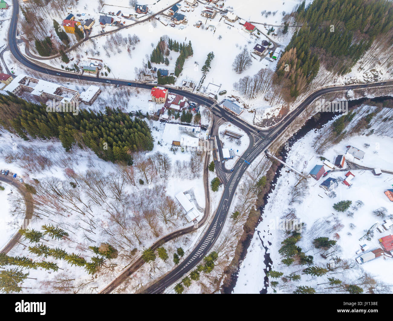 High street birds eye view hi-res stock photography and images - Alamy