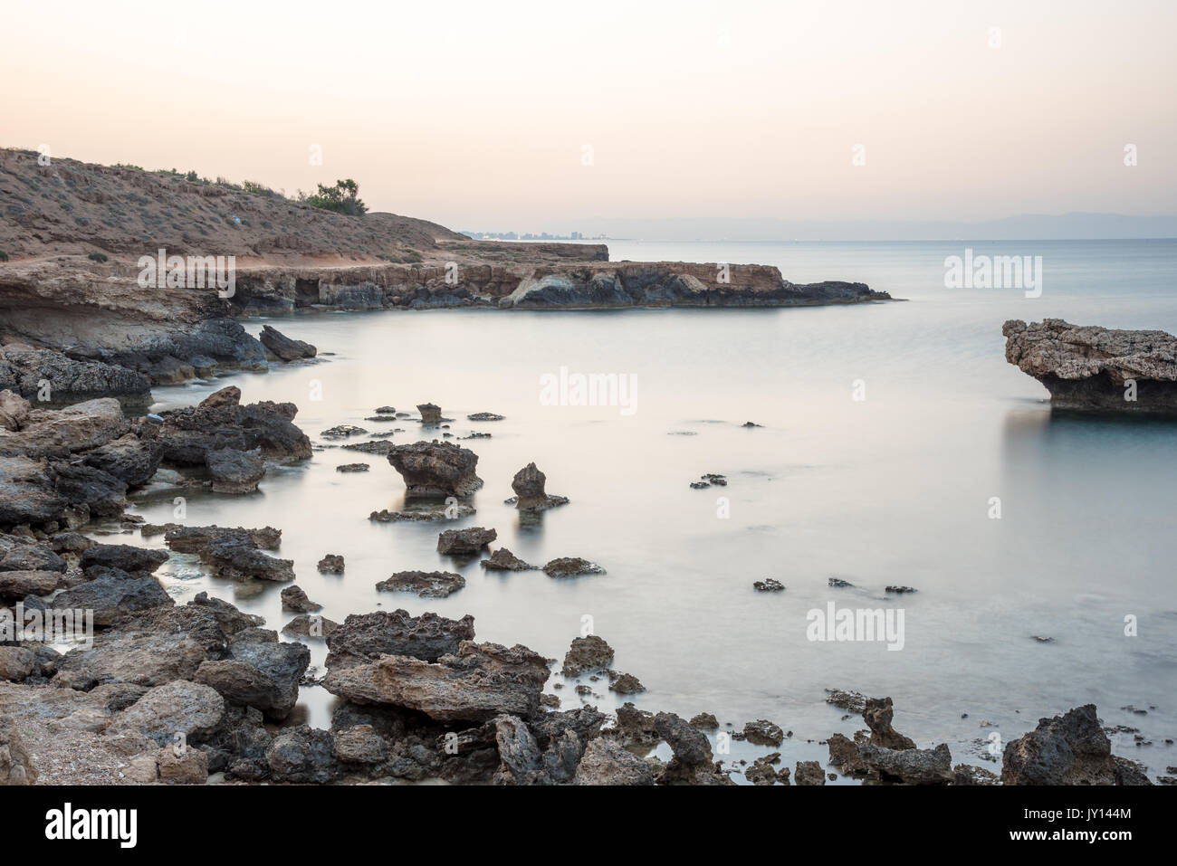 Sandstone rocks at the sea shore Stock Photo - Alamy