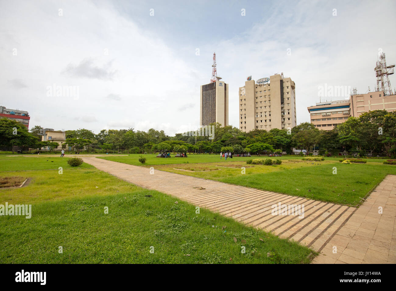 Cross Maidan Garden in the colonial district of Mumbai, India Stock ...