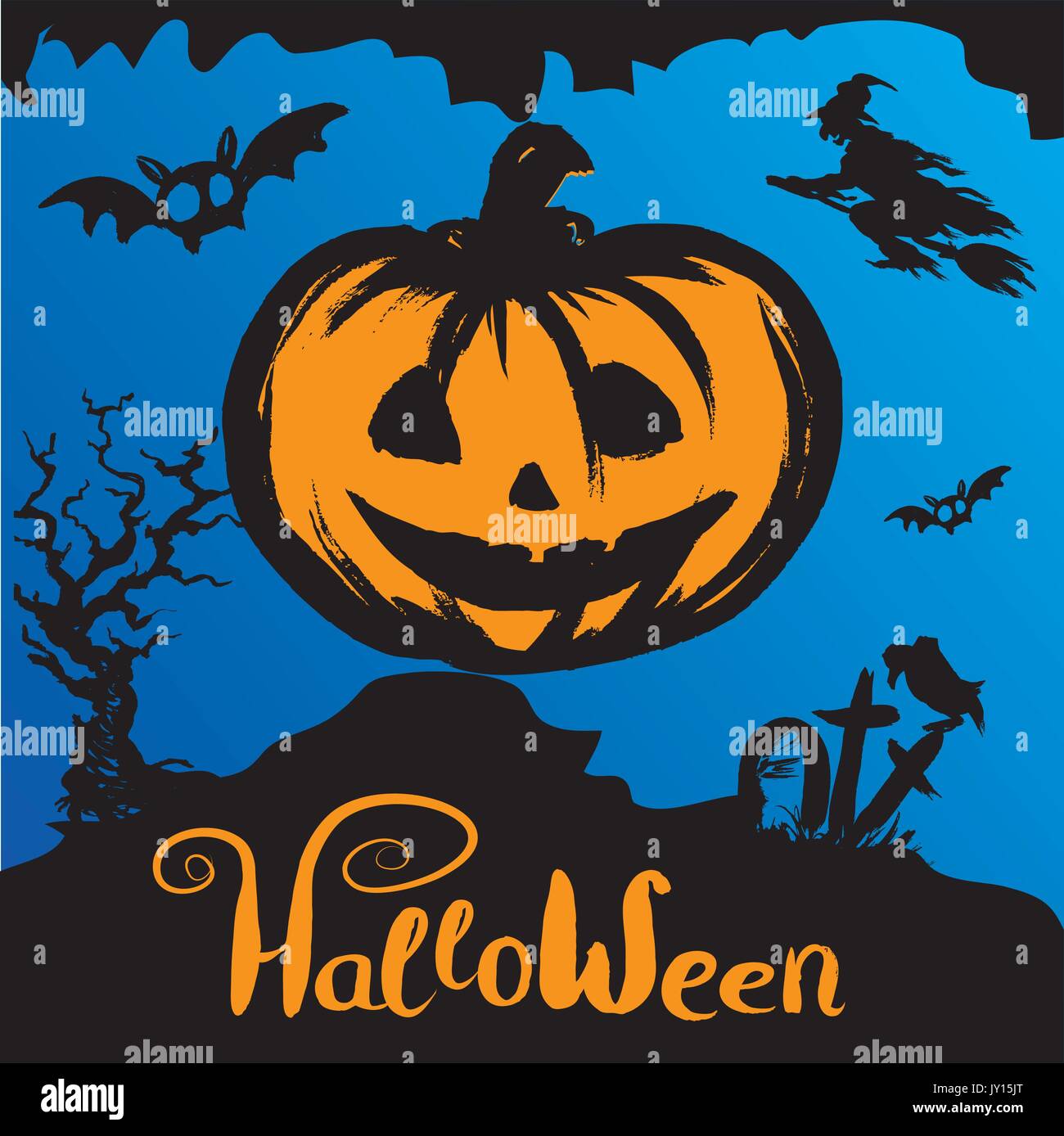 Halloween, scary background,vector illustration Stock Vector Image ...