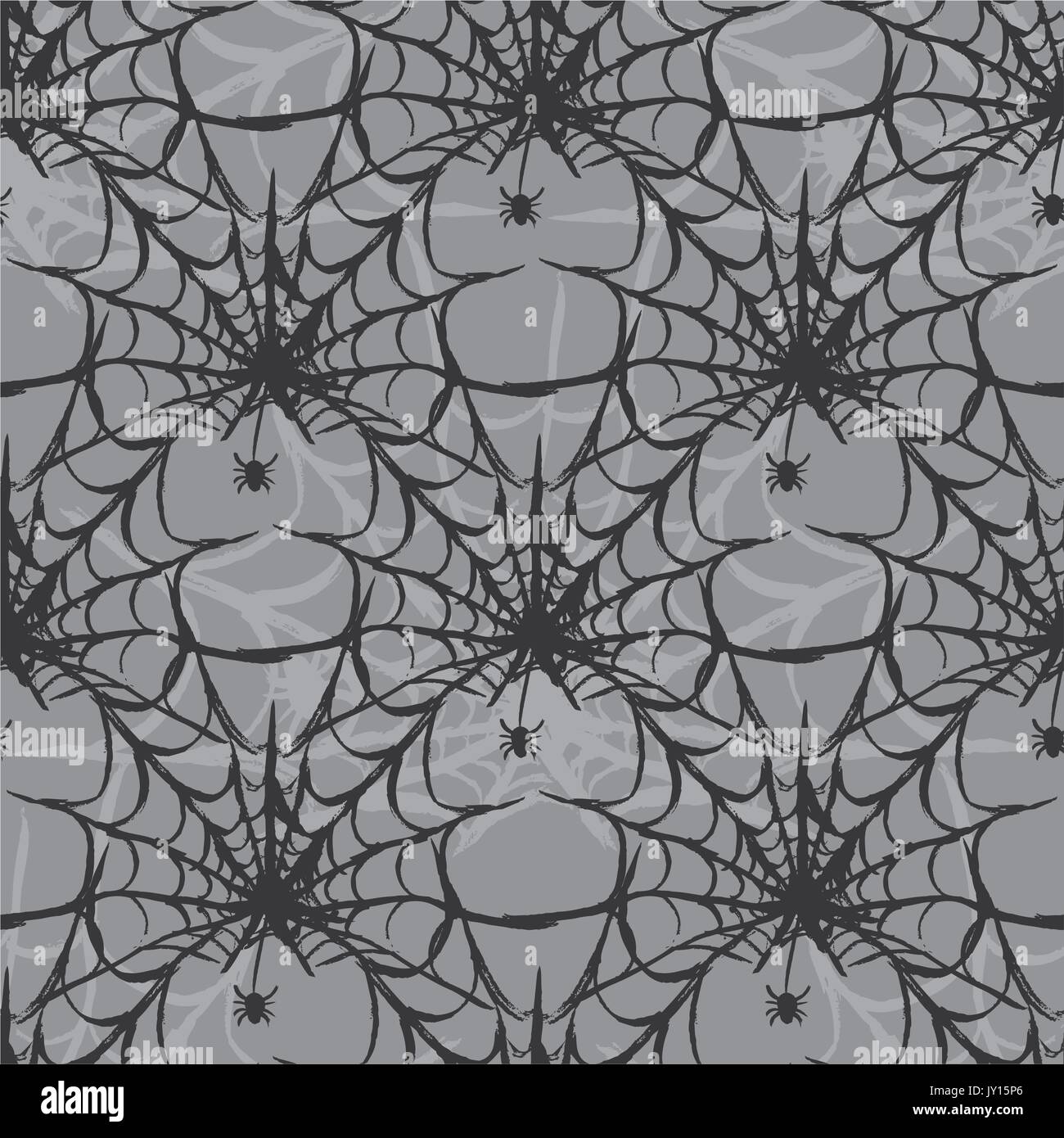 cobweb and spider seamless background. Vector illustration Stock Vector ...