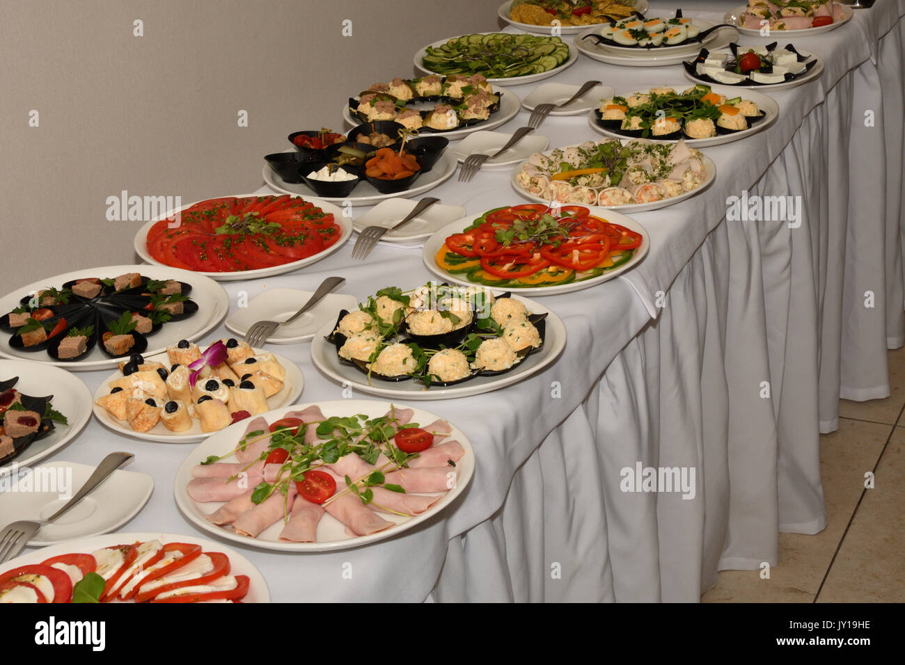 Table Buffet breakfast food Stock Photo - Alamy