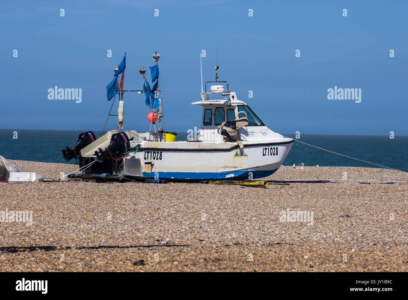 SUFFOLK UK BOAT ON BEACH Stock Photo - Alamy