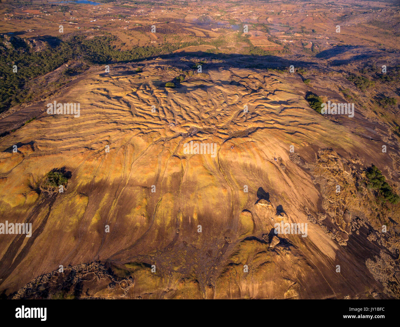 An aerial view of Domboshawa National Monument, Zimbabwe Stock Photo ...