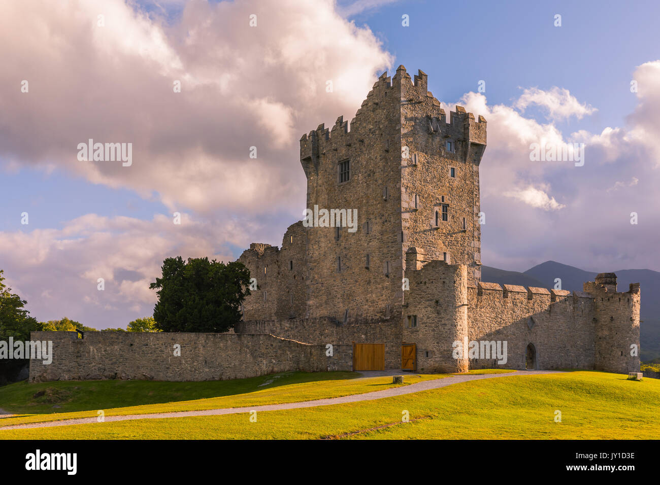 Ross Castle is a 15th-century tower house and keep on the edge of Lough ...