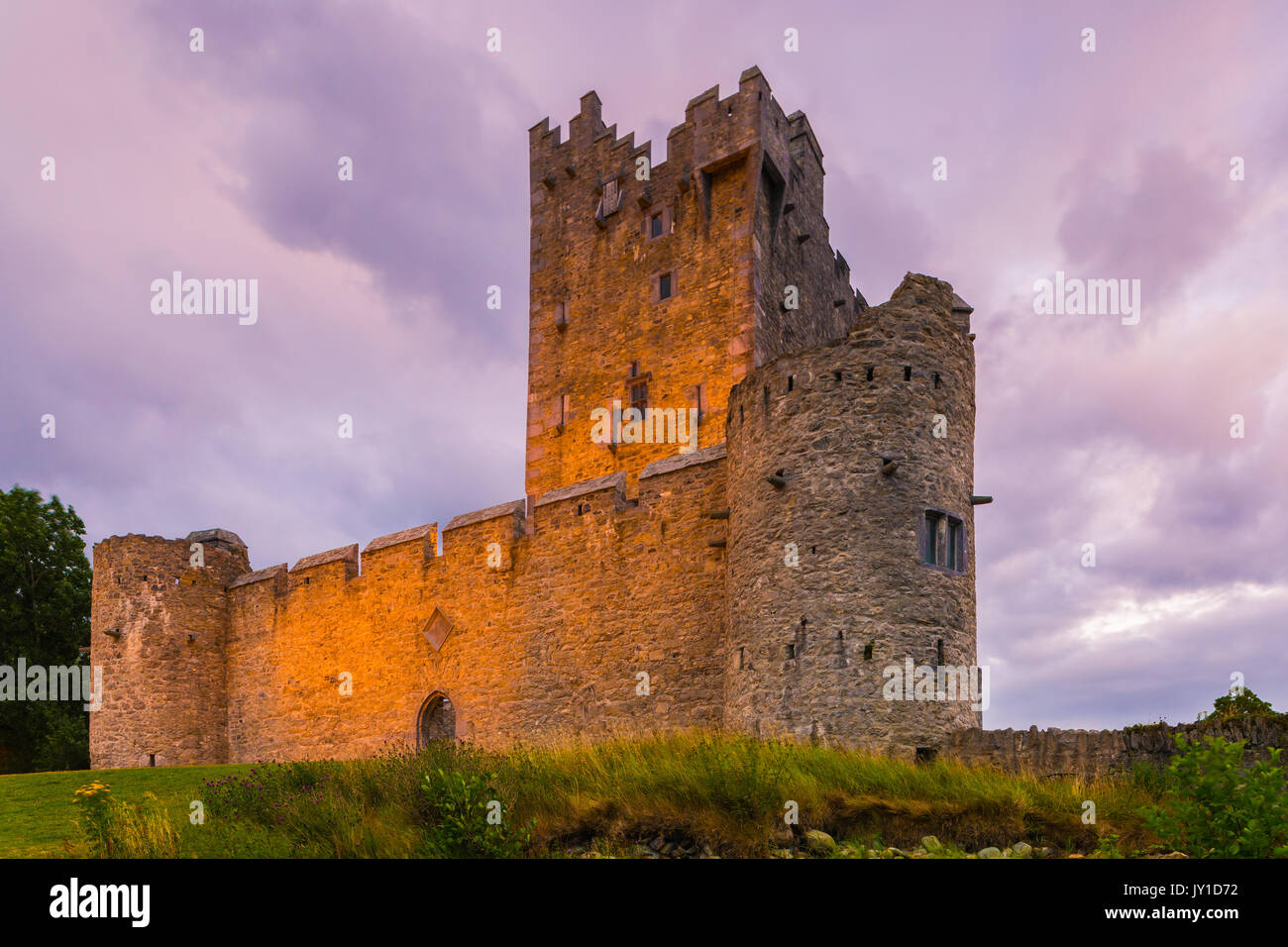 Ross Castle is a 15th-century tower house and keep on the edge of Lough ...