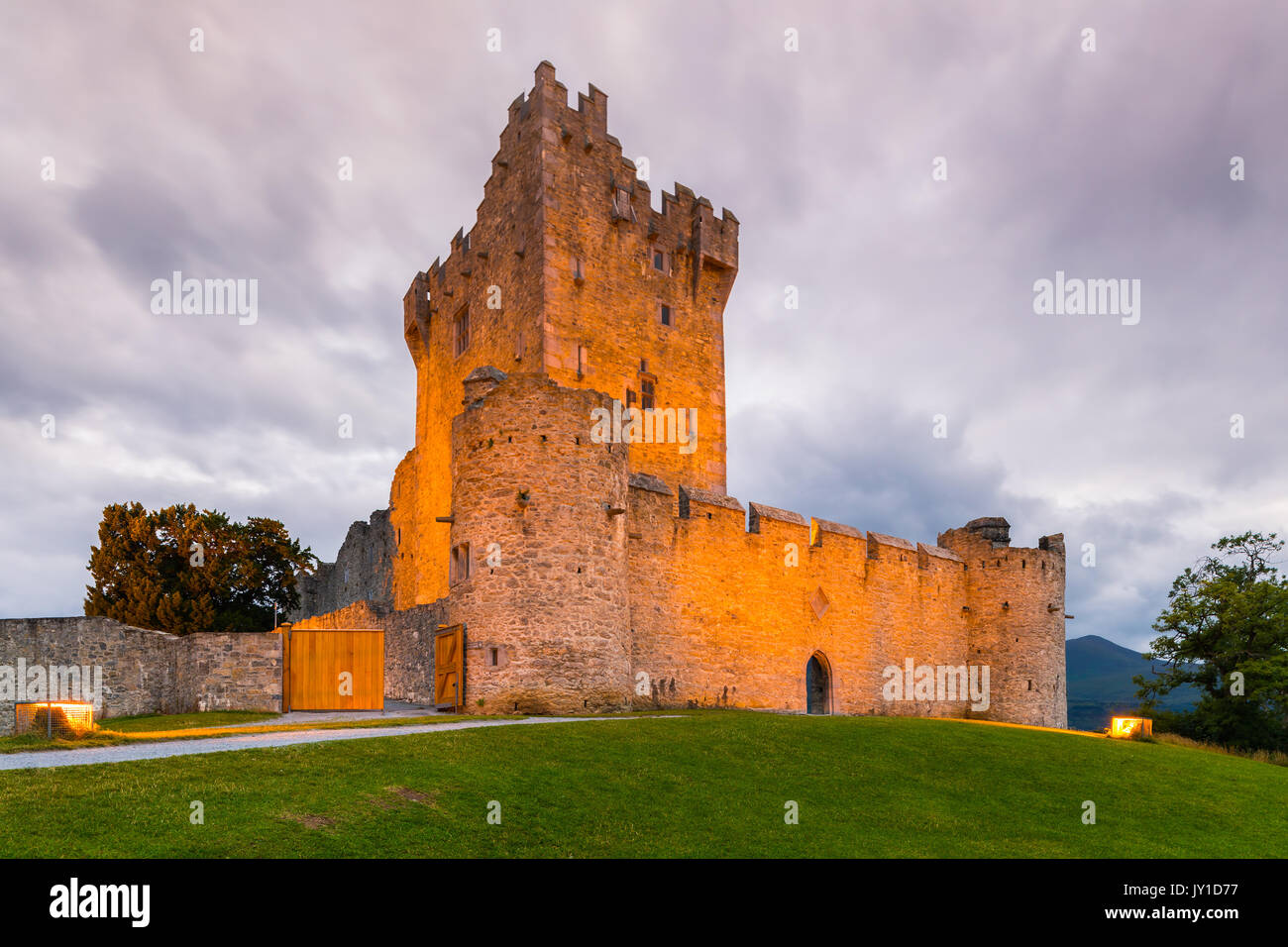 Ross Castle is a 15th-century tower house and keep on the edge of Lough ...