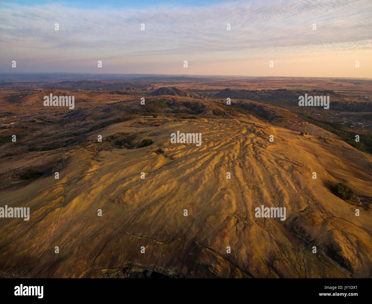 An aerial view of Domboshawa National Monument, Zimbabwe Stock Photo ...