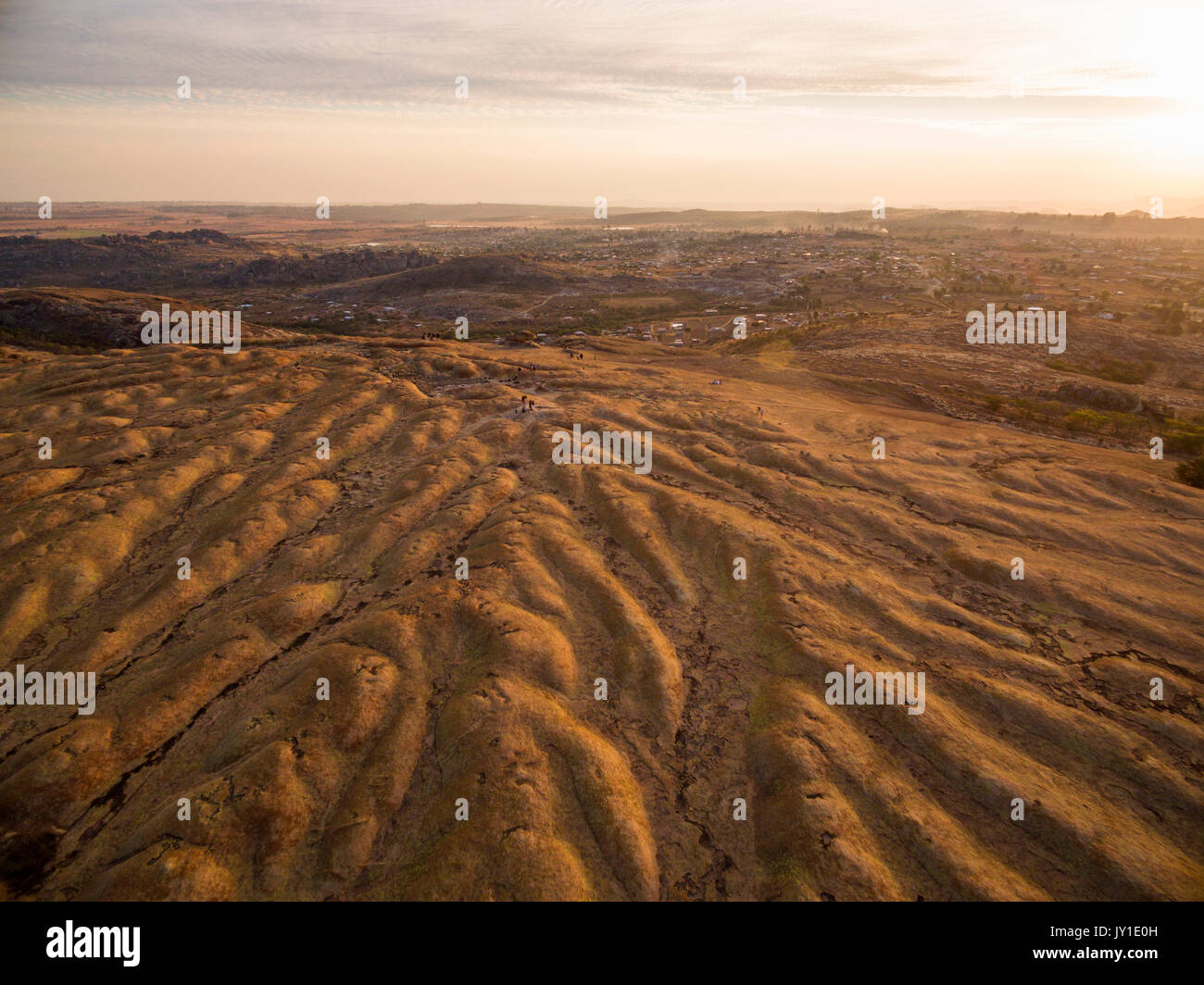 An aerial view of Domboshawa National Monument, Zimbabwe Stock Photo ...