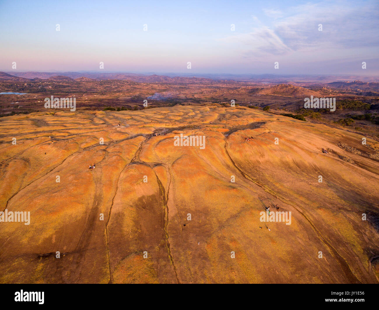 An aerial view of Domboshawa National Monument, Zimbabwe Stock Photo ...
