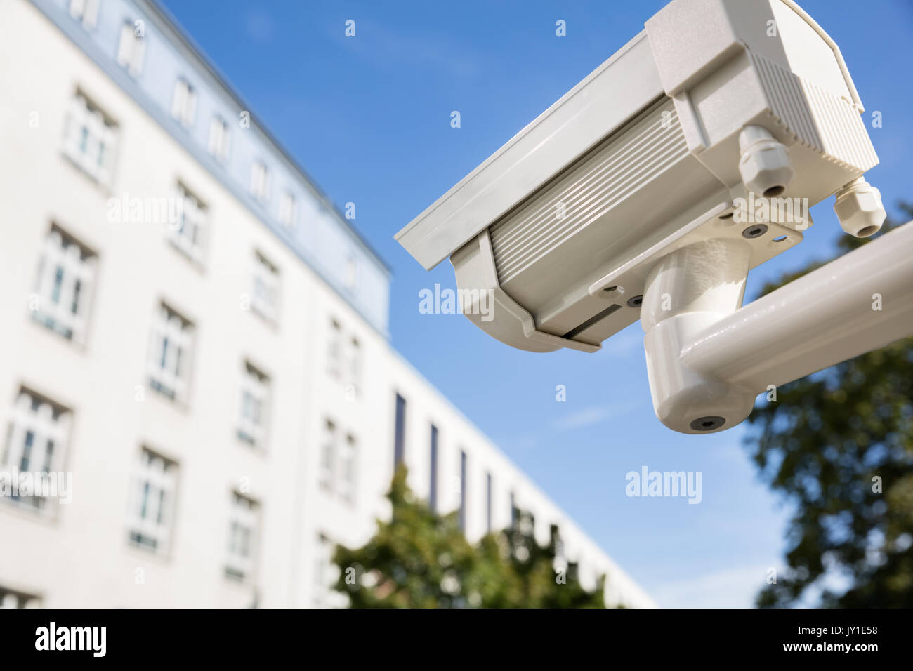 Close-up Of Security Camera Outside The Building For Security Stock ...