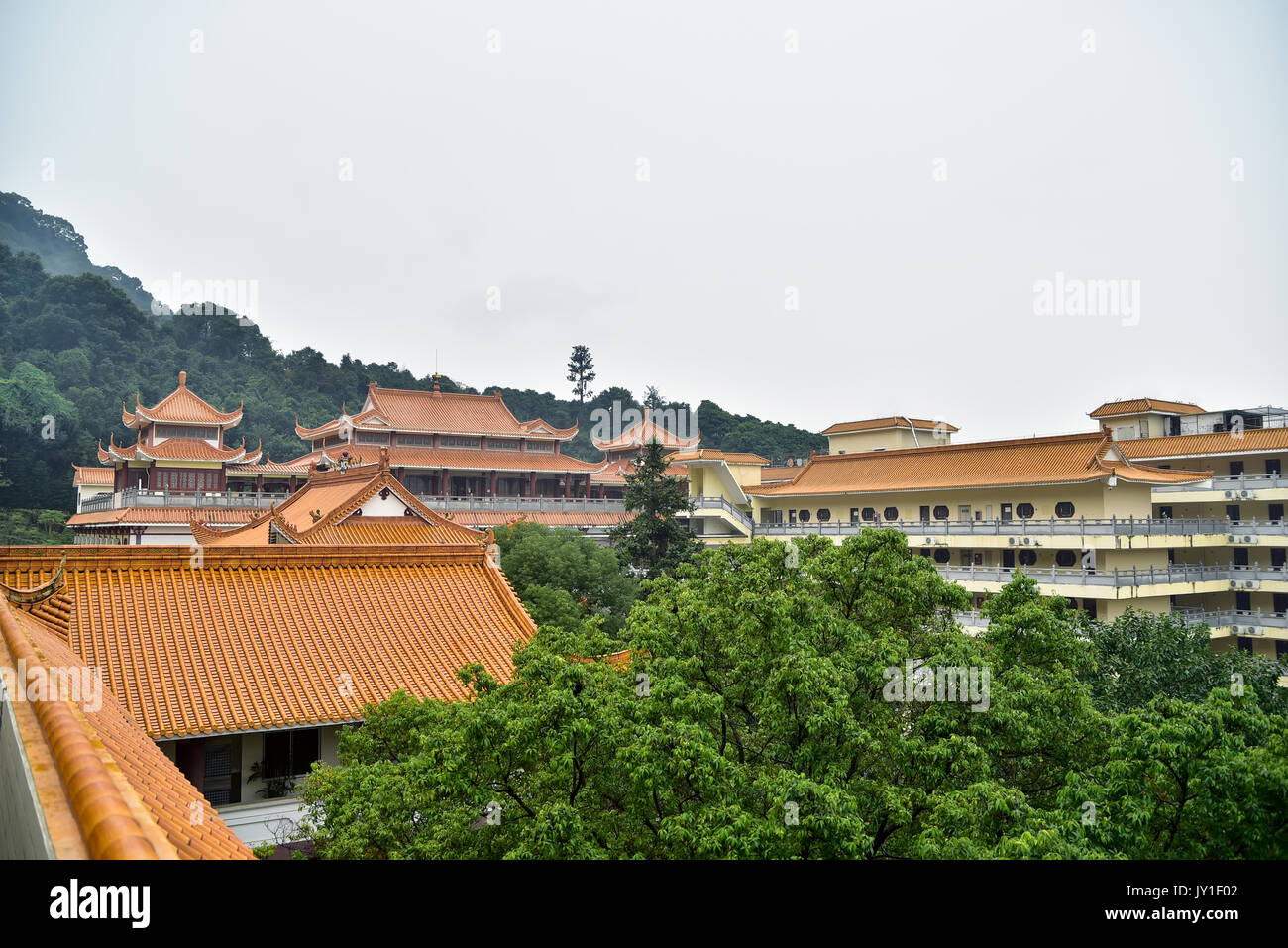 Landscape of the complex of Hongfa temple Stock Photo - Alamy